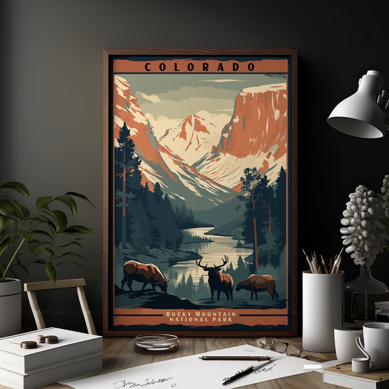 Mountains Poster - Etsy