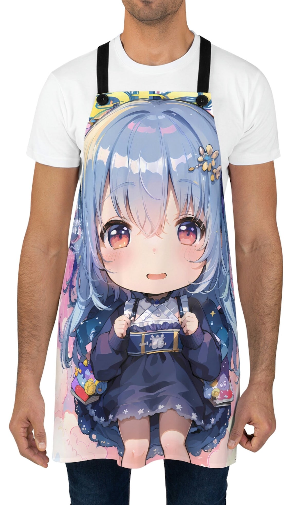 Kawaii Chibi Anime Apron, Cute Manga Fan Gift, Beautiful Cool Funny ...