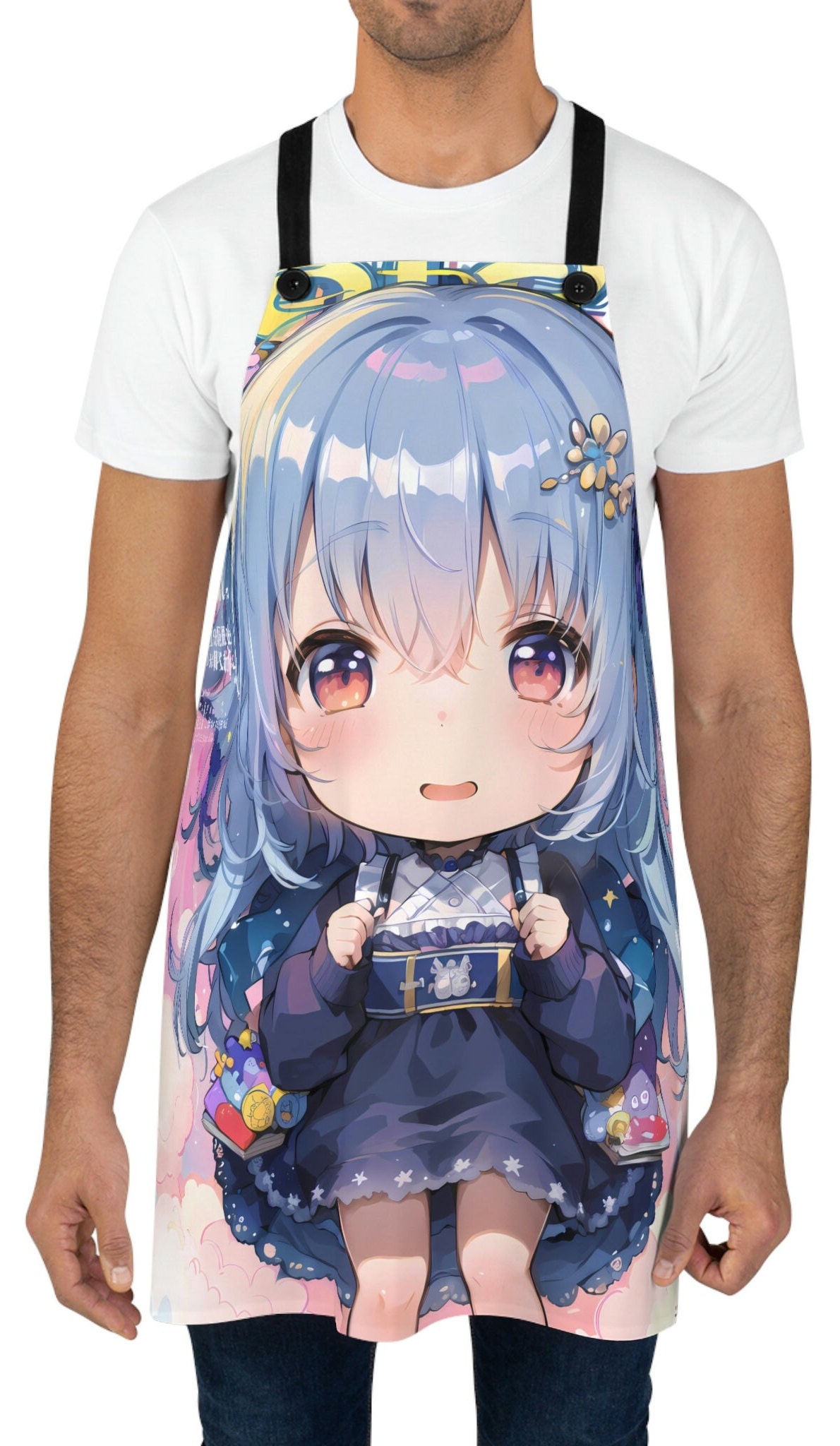 Kawaii Chibi Anime Apron, Cute Manga Fan Gift, Beautiful Cool Funny ...