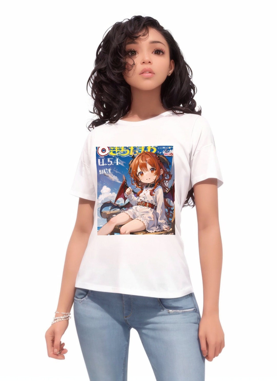 Unisex Anime Shojo Tee Kawaii Chibi Anime Gift Shirt Cute Manga Graphic ...