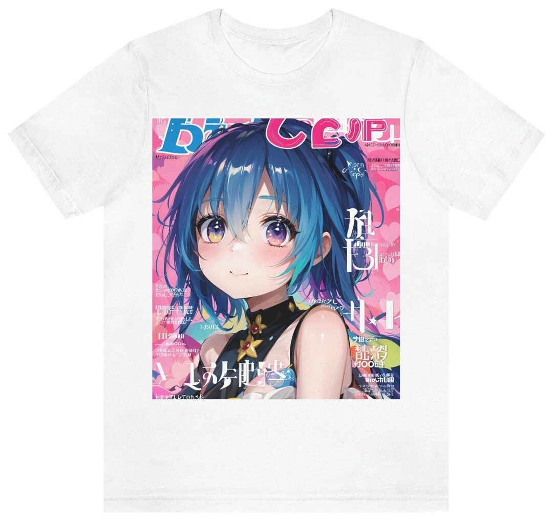 Unisex Anime Tee Anime Shirt Cute Waifu Tshirt Beautiful Cool Clothing ...