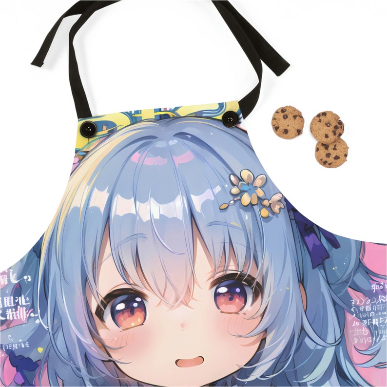 Kawaii Chibi Anime Apron, Cute Manga Fan Gift, Beautiful Cool Funny ...