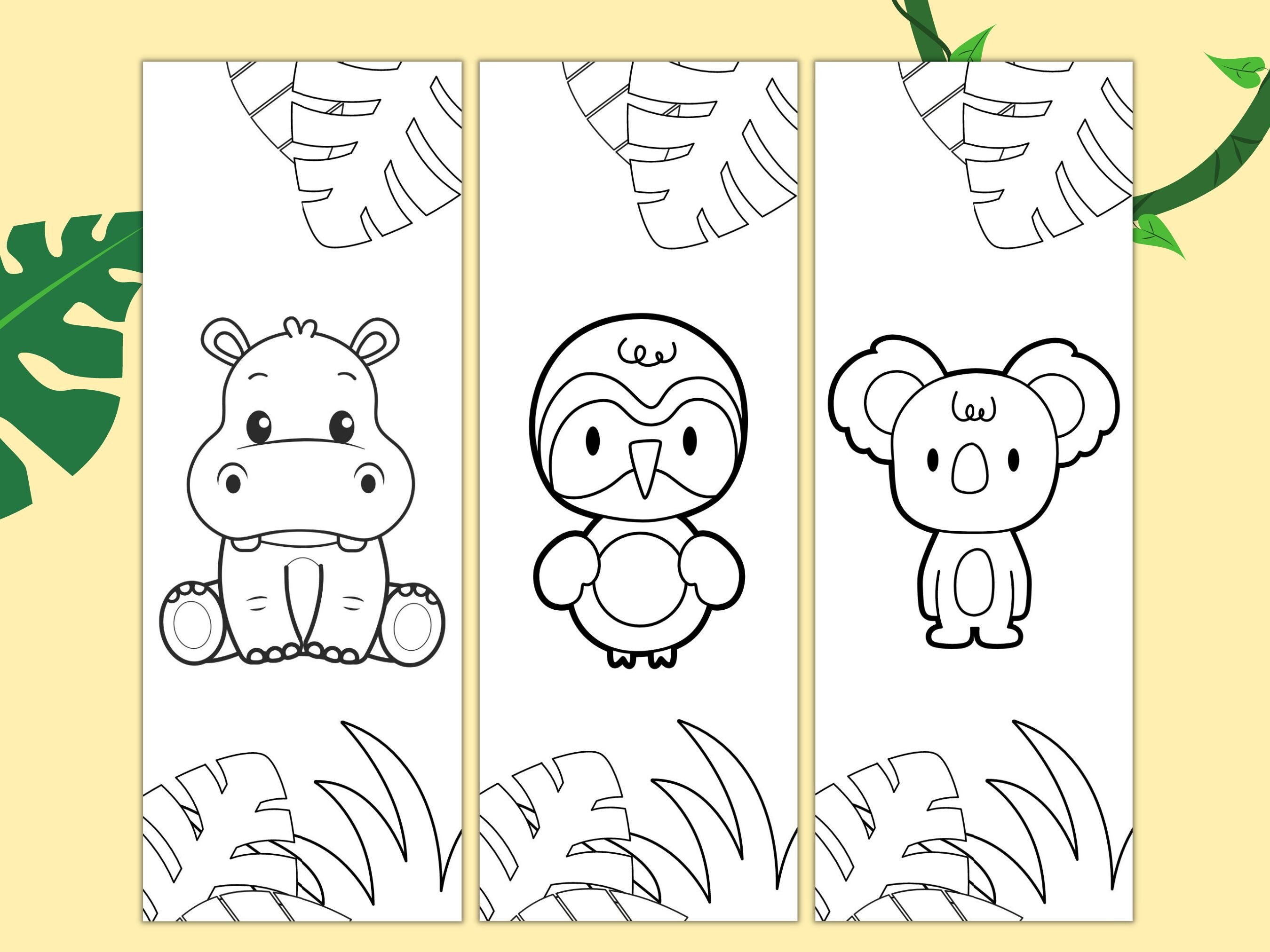Printable Coloring Bookmarks Printable Bookmarks Kids Coloring ...