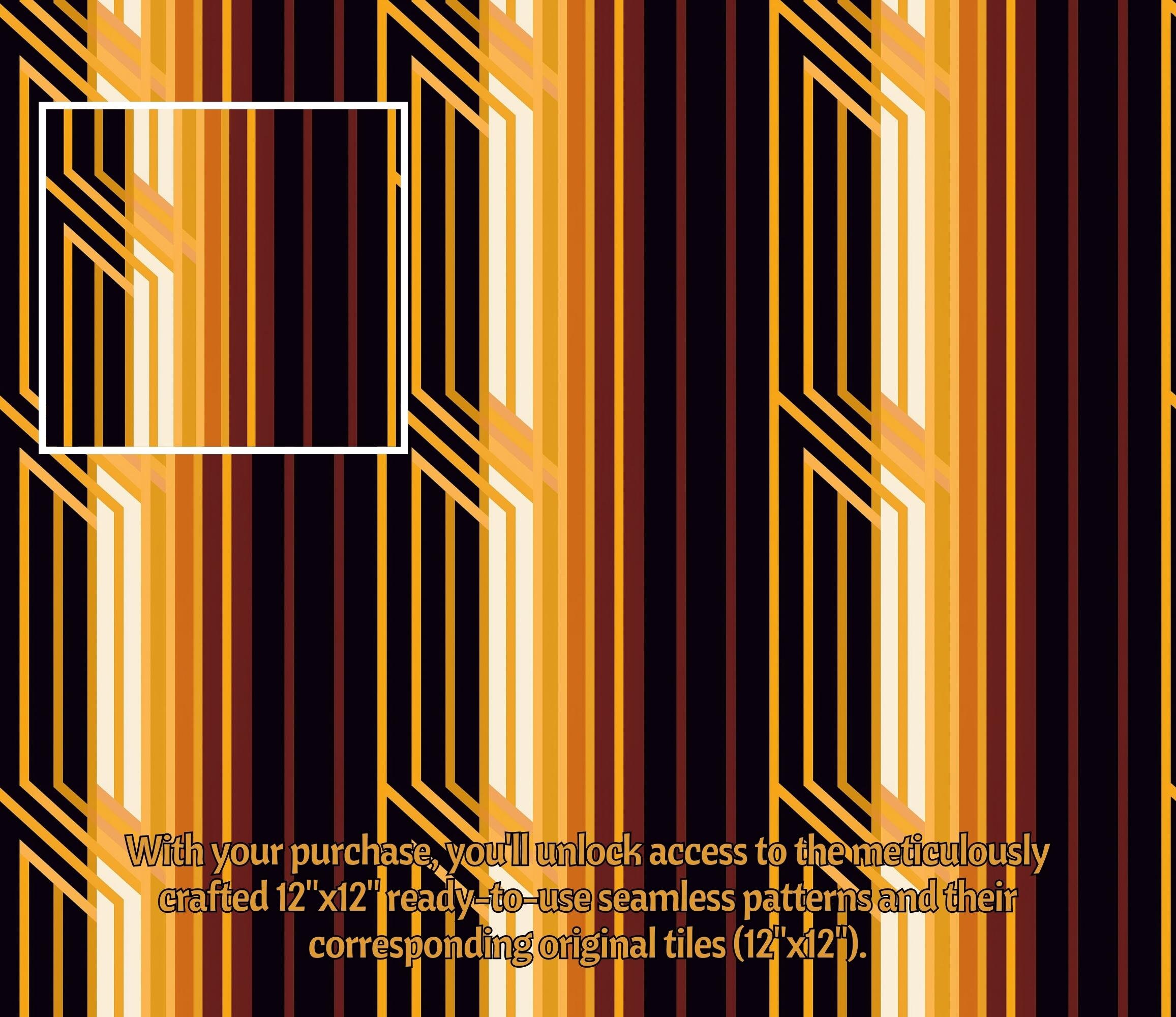 Retro Deco Striped Digital Papers Printable Zig Zag Wavy Mid - Etsy