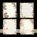 CLIPART Aged Paper Notes, DIGITAL Shabby Lined Notes Pages, Branches ...