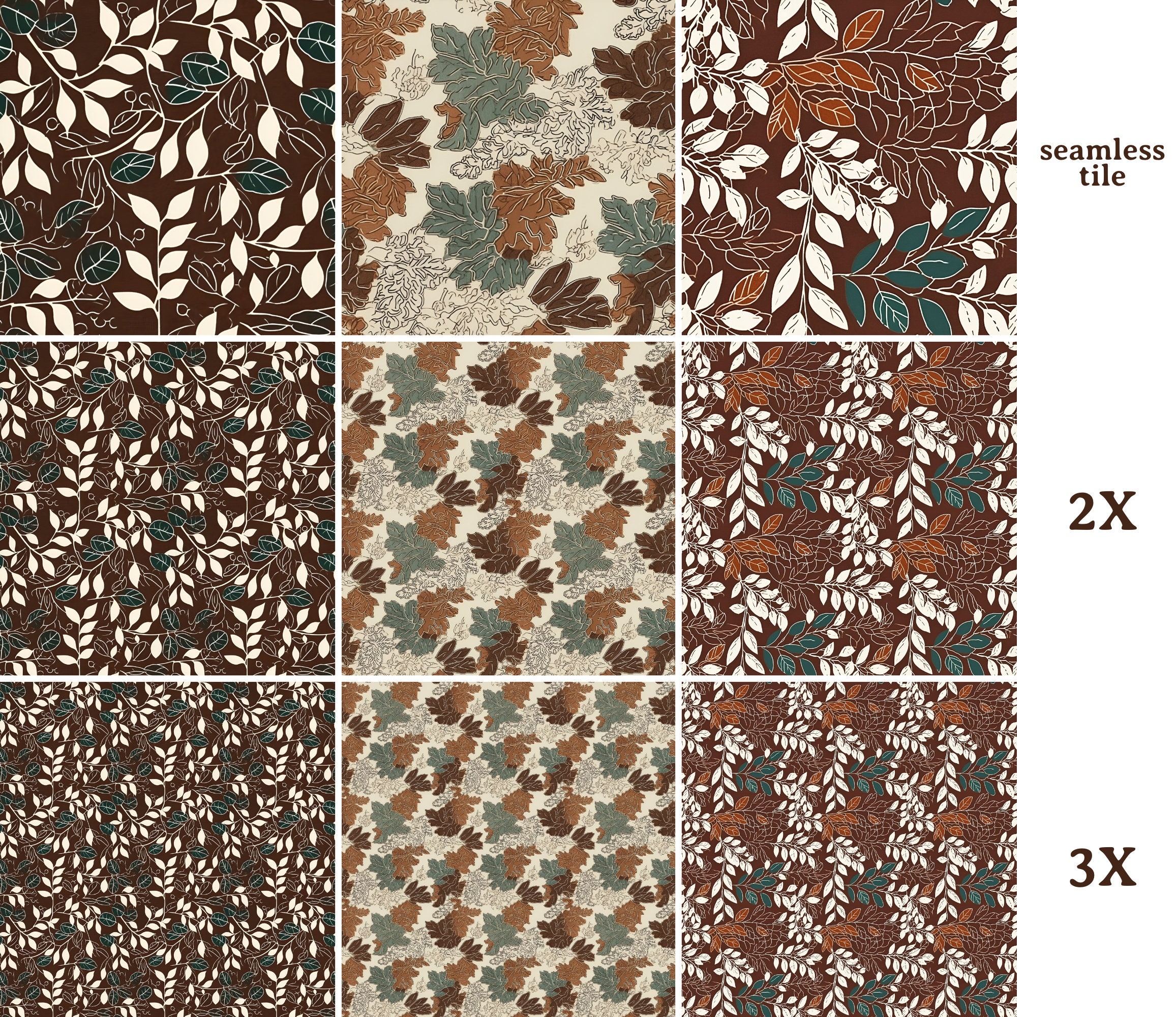 12 Shin Bijutsukai Digital Papers JPG Printable Vintage Japanese Art ...