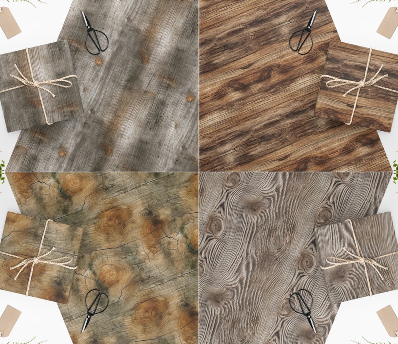 Weathered Wood Textures Digital Papers JPEG Printable Shabby Grains ...