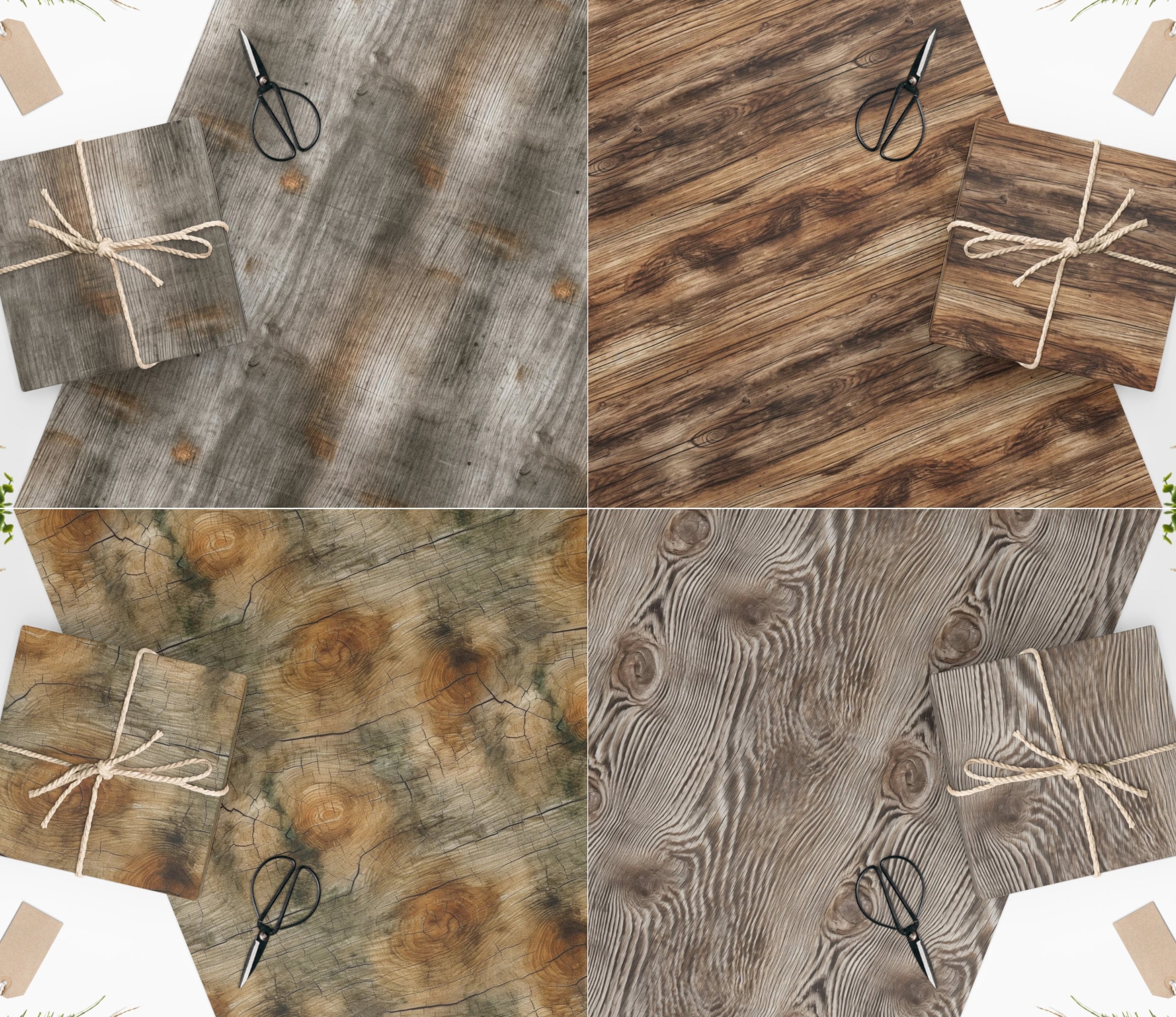 Weathered Wood Textures Digital Papers JPEG Printable Shabby Grains ...