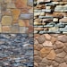 Mixed Stone Walls Arrangements DIGITAL Seamless Patterns - Decorative ...
