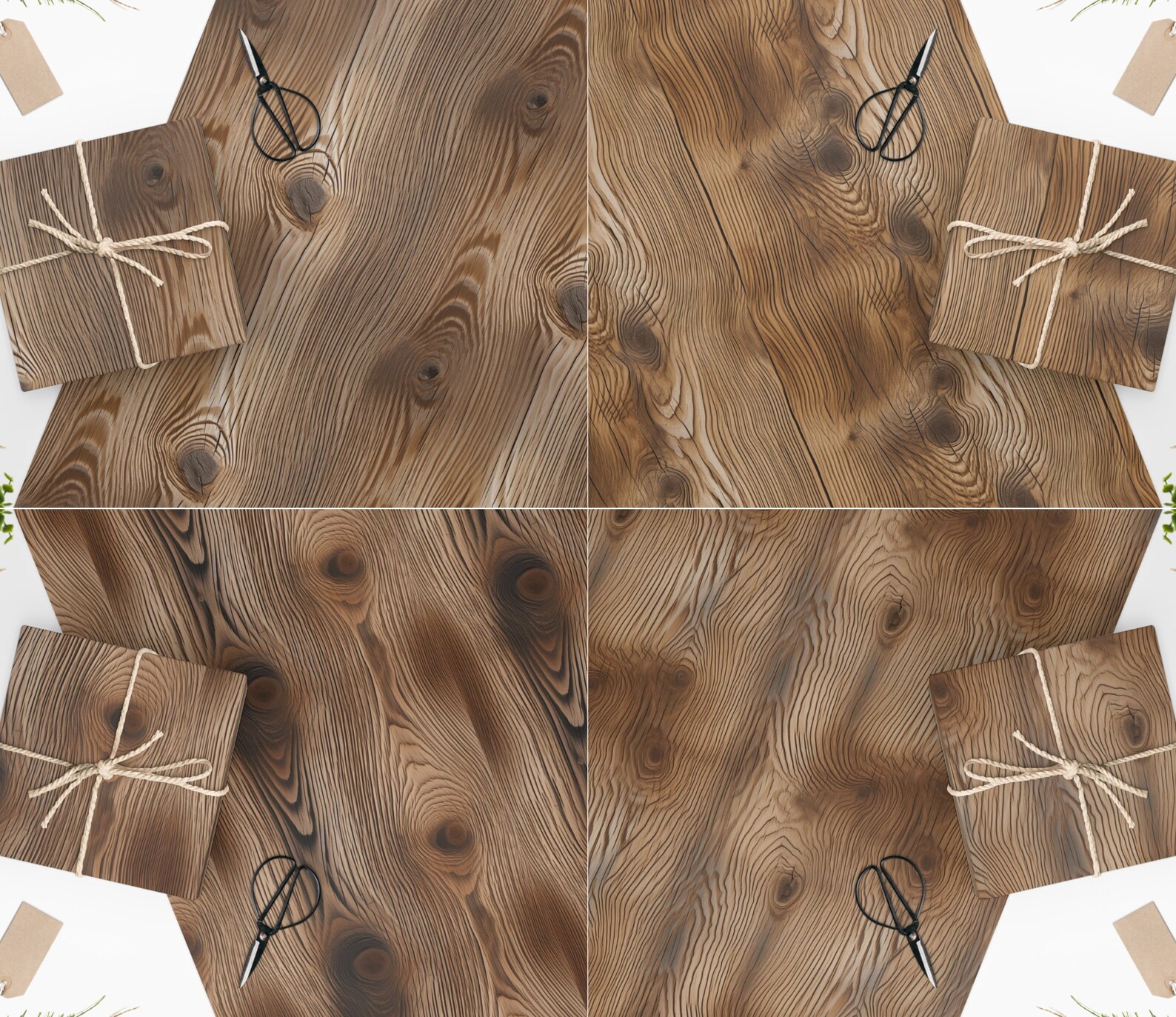 Digital Wood Texture Pack Mixed Grain SEAMLESS Patterns & Detailed ...