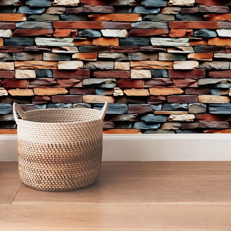 Brick & Stone Wall Textures DIGITAL Paper Pack Printable Natural ...