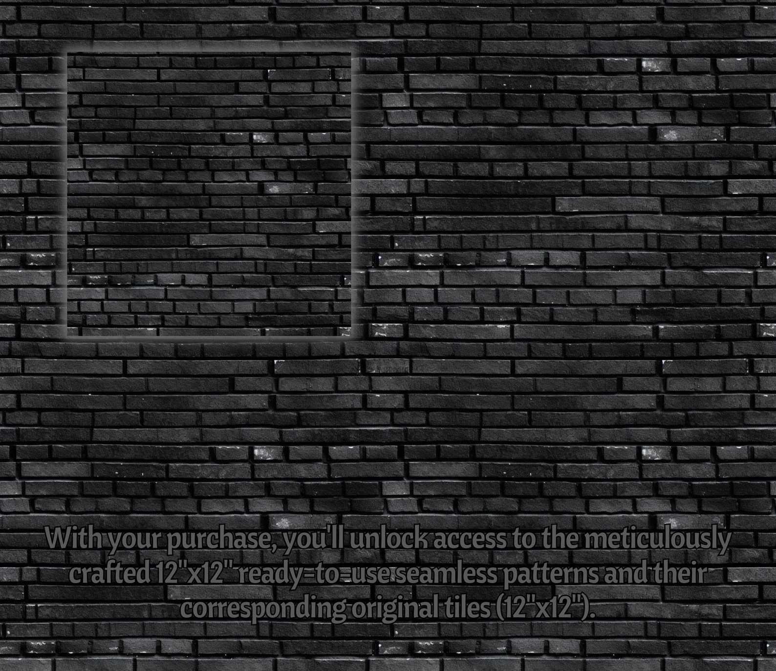 Dramatic Dark Stone / Brick DIGITAL Textures Pack - Black & Gray Gothic ...