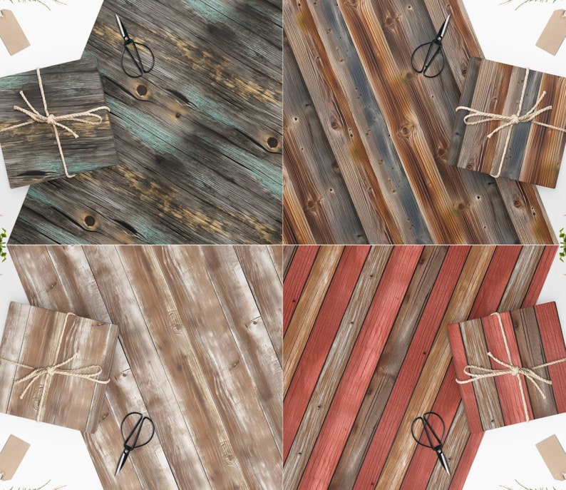 Old Barn Wood Textures DIGITAL Papers Printable Rustic - Etsy