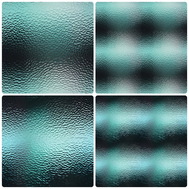 Turquoise Frosted Glass Texture Digital Papers (seamless PNG, JPG) - Etsy