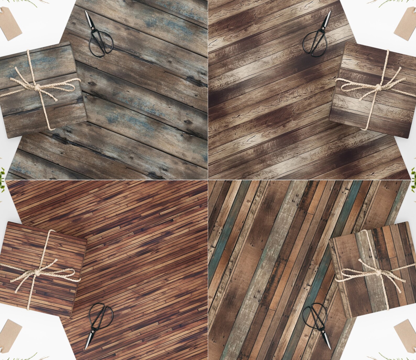 Rustic Barn Wood Texture Digital Paper | Shabby Chic Seamless Patterns ...