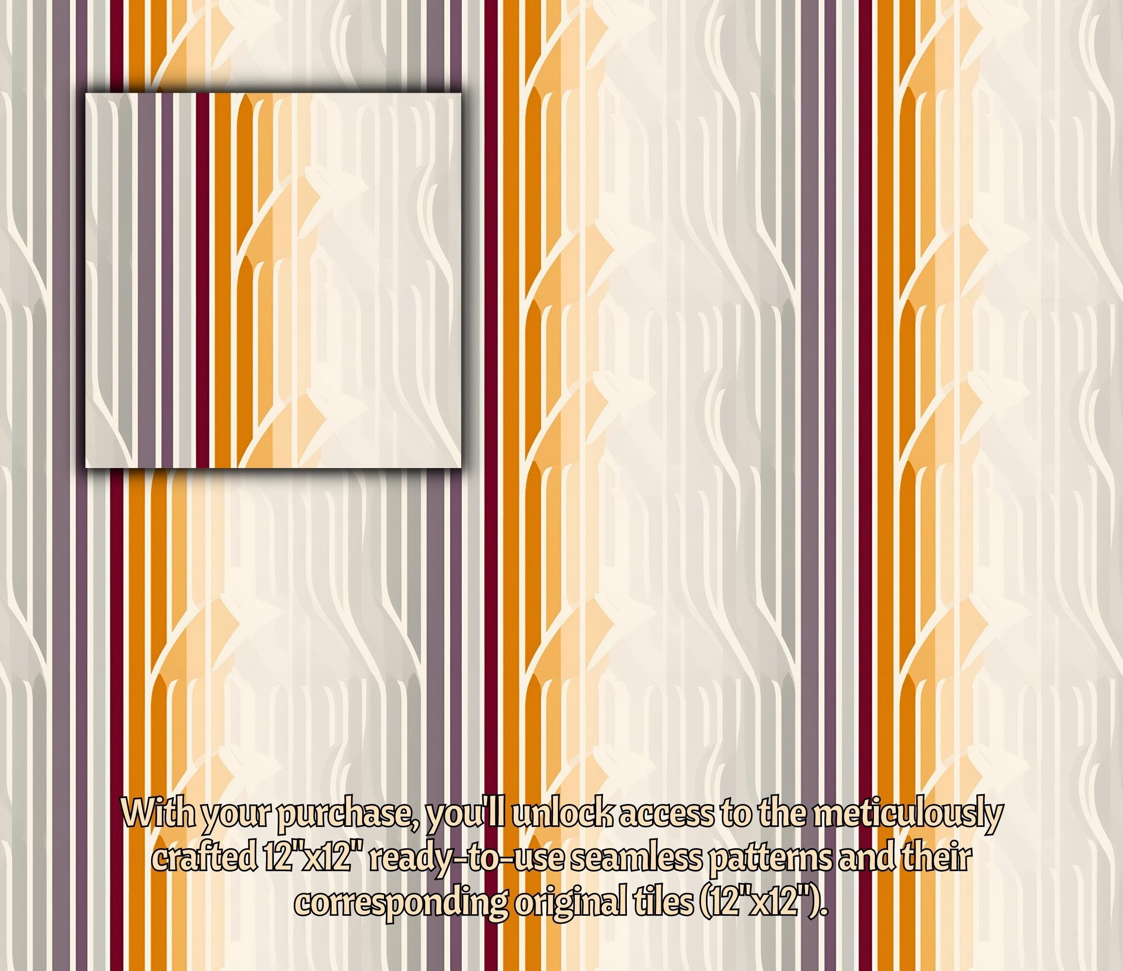 Silver Retro Digital Papers Printable Lines Curves Stripes Seamless ...