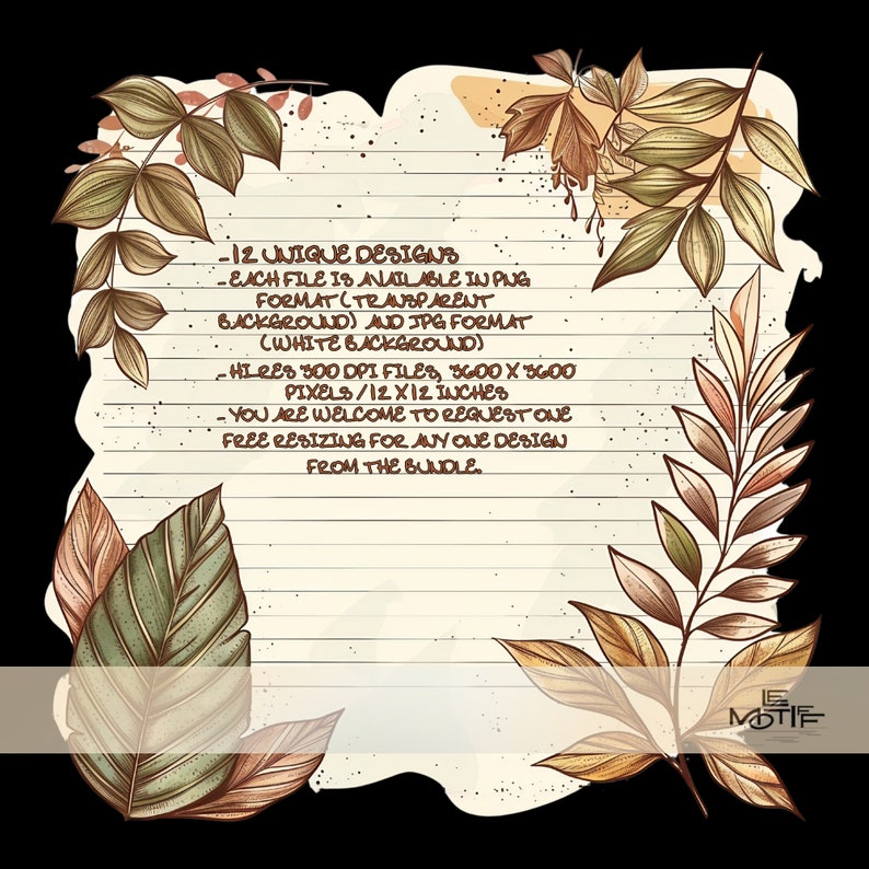 CLIPART Shabby Pages Colorful Leaves Border, Fall Leaves Framed Aged ...