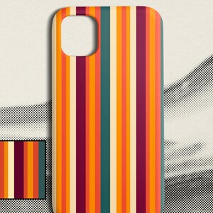 Retro Palette Vertical Stripes Digital Papers Printable 60s 70s Striped ...
