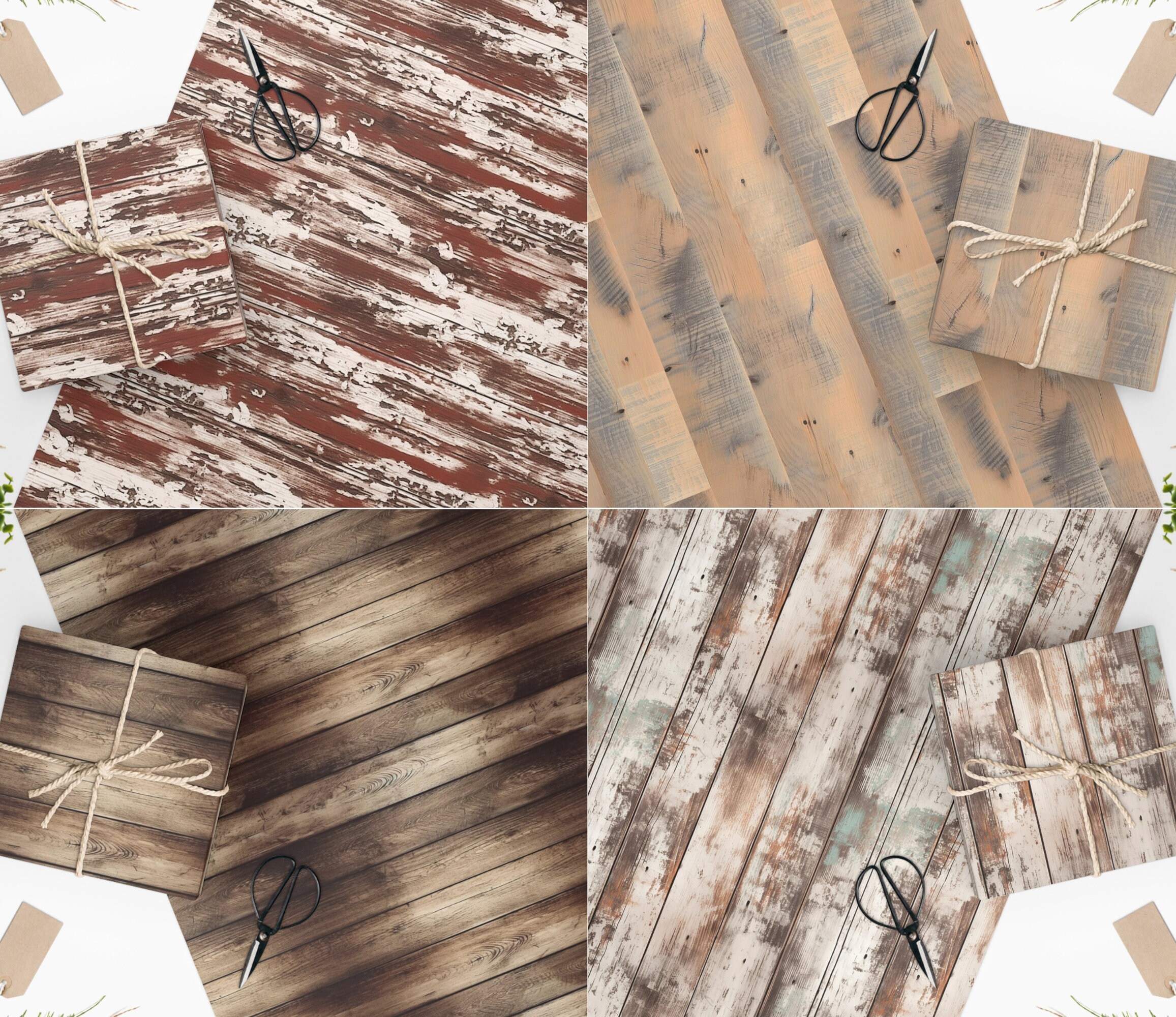 Shabby Barnwood DIGITAL Papers JPEG Printable Weathered Wood SEAMLESS ...