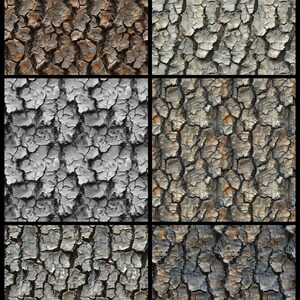 SEAMLESS Tree Bark Textures, Rustic Wooden DIGITAL Papers Pack ...