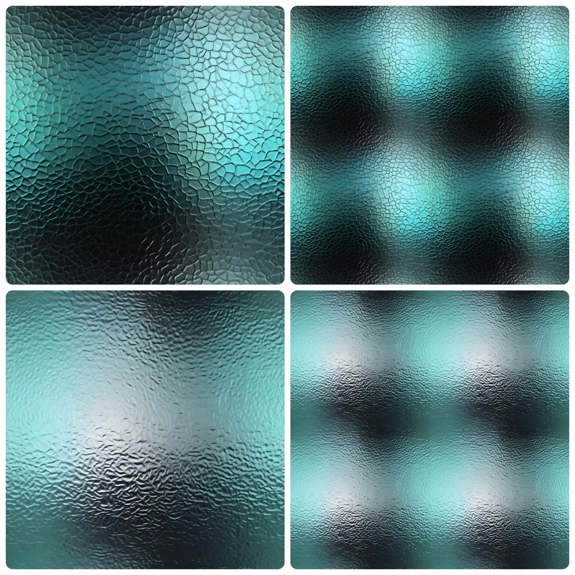 Turquoise Frosted Glass Texture Digital Papers (seamless PNG, JPG) - Etsy