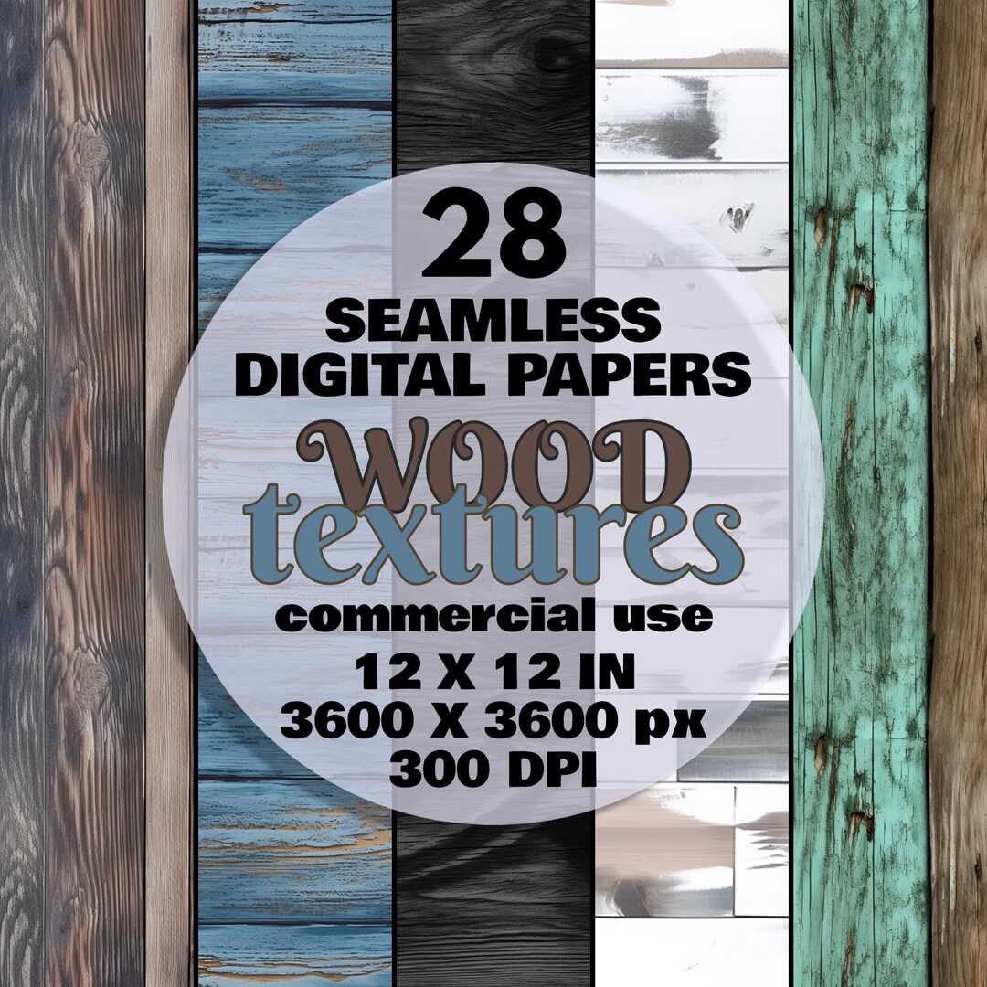 Wood Textures Digital Papers JPG Printable Wooden Grains Planks ...