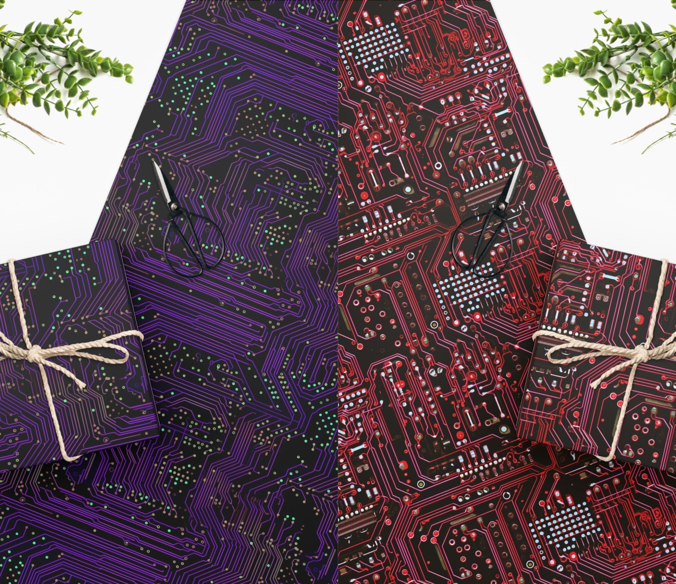 Circuit Boards SEAMLESS Patterns Microchip Circuitry Digital Papers ...