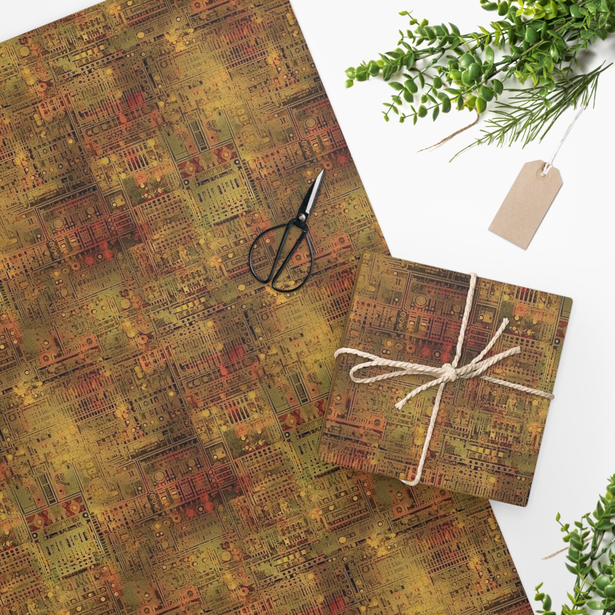 Rusty Circuitry DIGITAL Papers Printable Old Circuit Board SEAMLESS ...