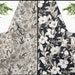 Black & White Floral DIGITAL Papers Printable Grayscale Flowers ...