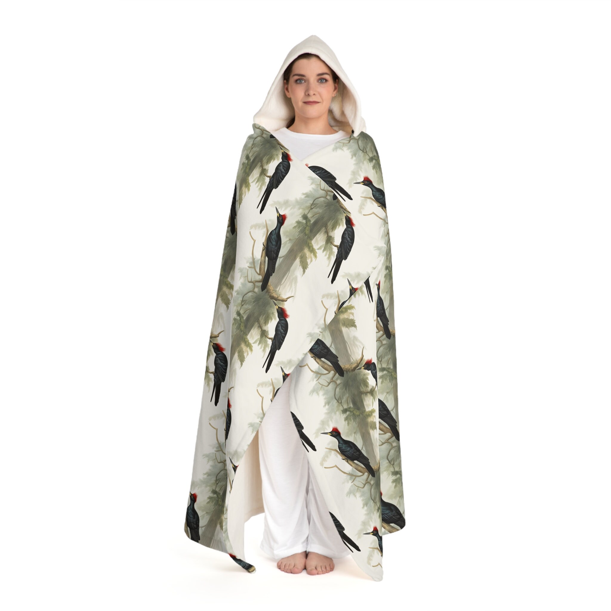 Woodpeckers SEAMLESS Patterns Printable Vintage Birds Illustration ...