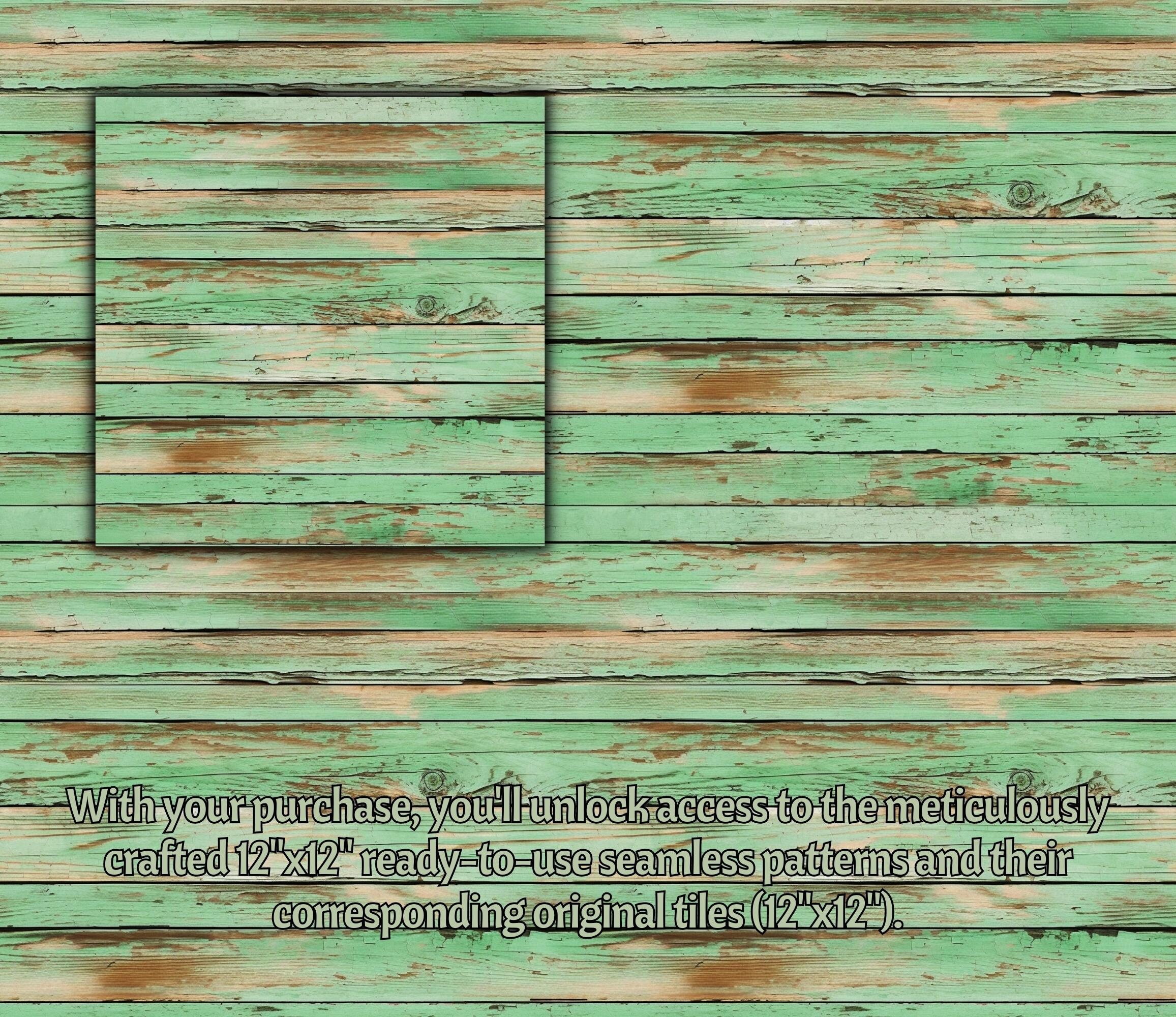 10 Green Wood Textures Digital Papers JPEG Printable Woodgrains ...