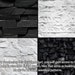 Brick & Stone Wall Textures DIGITAL Papers Printable Black White Walls ...