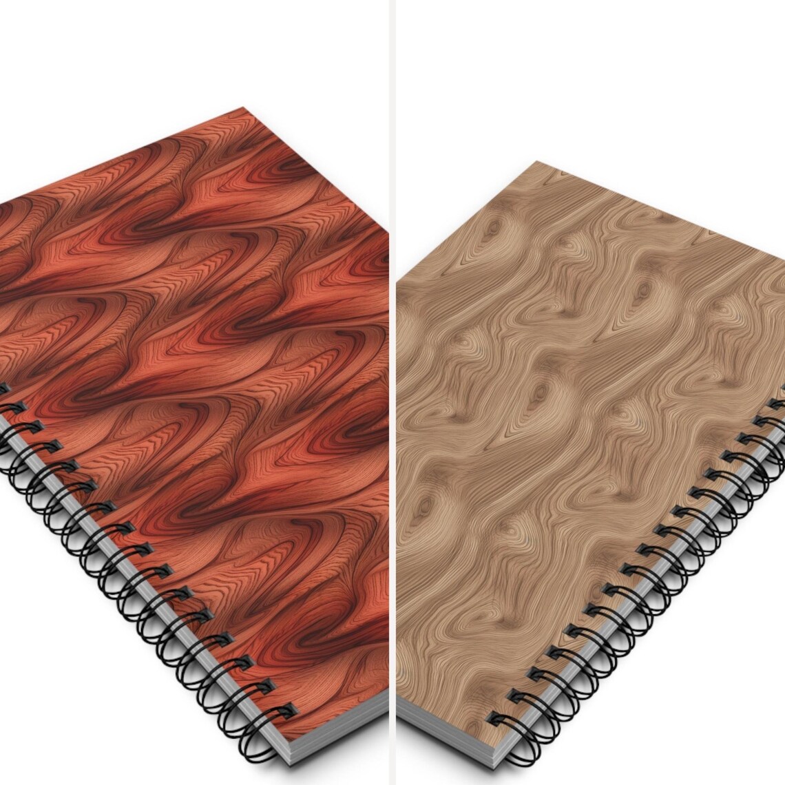Flowing Warm Hues Wood Grains Digital Paper Set - Abstract Organic Wood ...