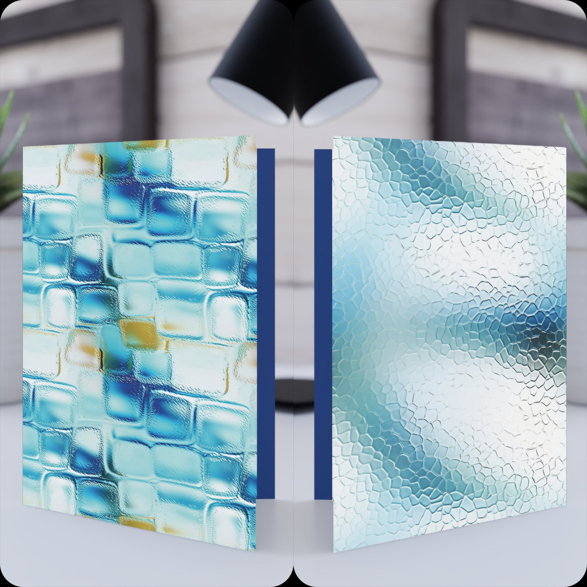Frosted Glass Textures Bundle Blue Glass DIGITAL Papers SEAMLESS ...