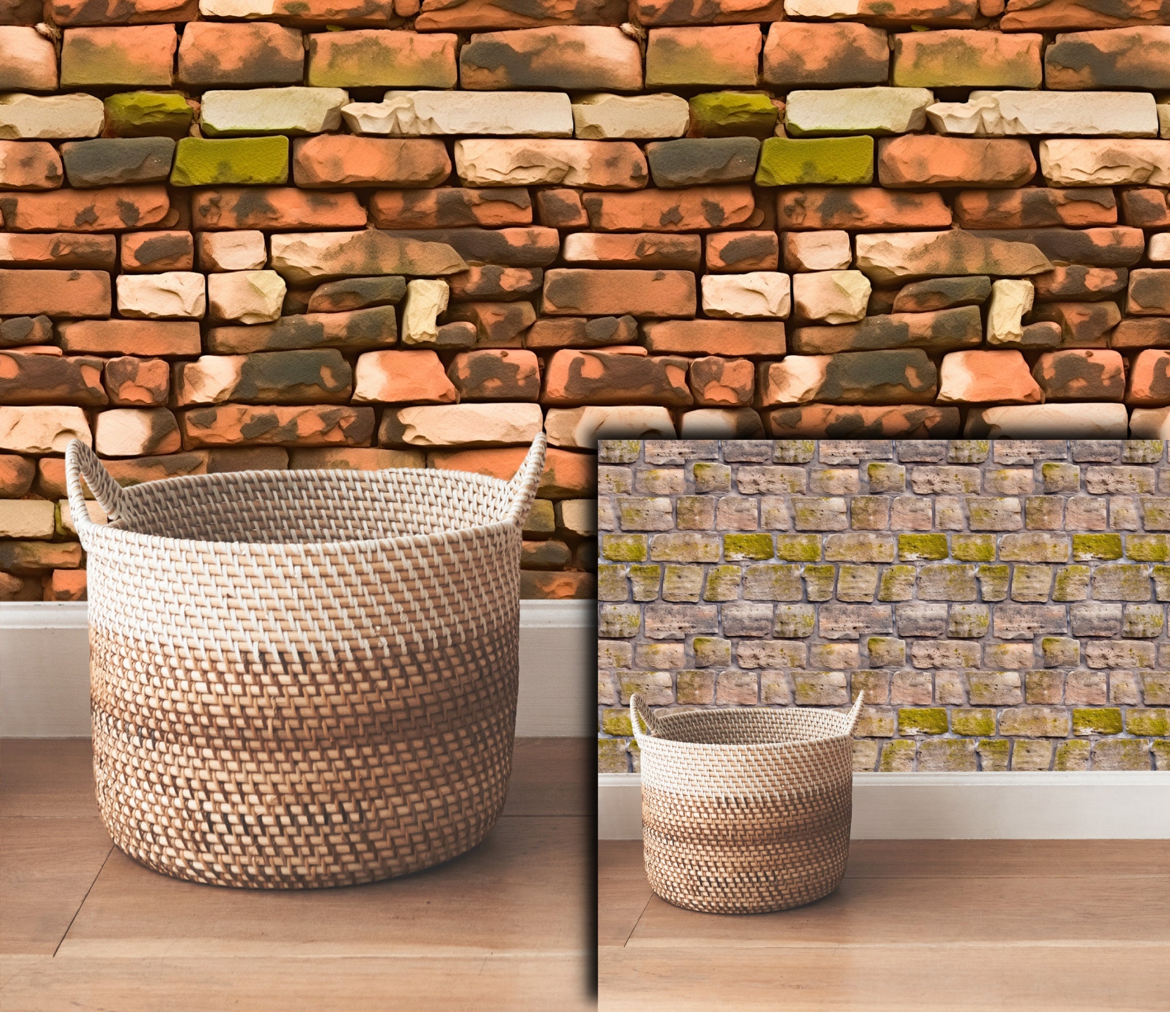 Old Stone & Brick Walls DIGITAL Papers Printable Stones Bricks Textures ...