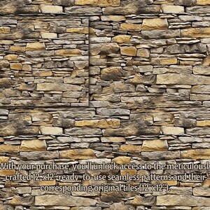 Brick & Stone Wall Textures DIGITAL Paper Pack Printable Natural ...