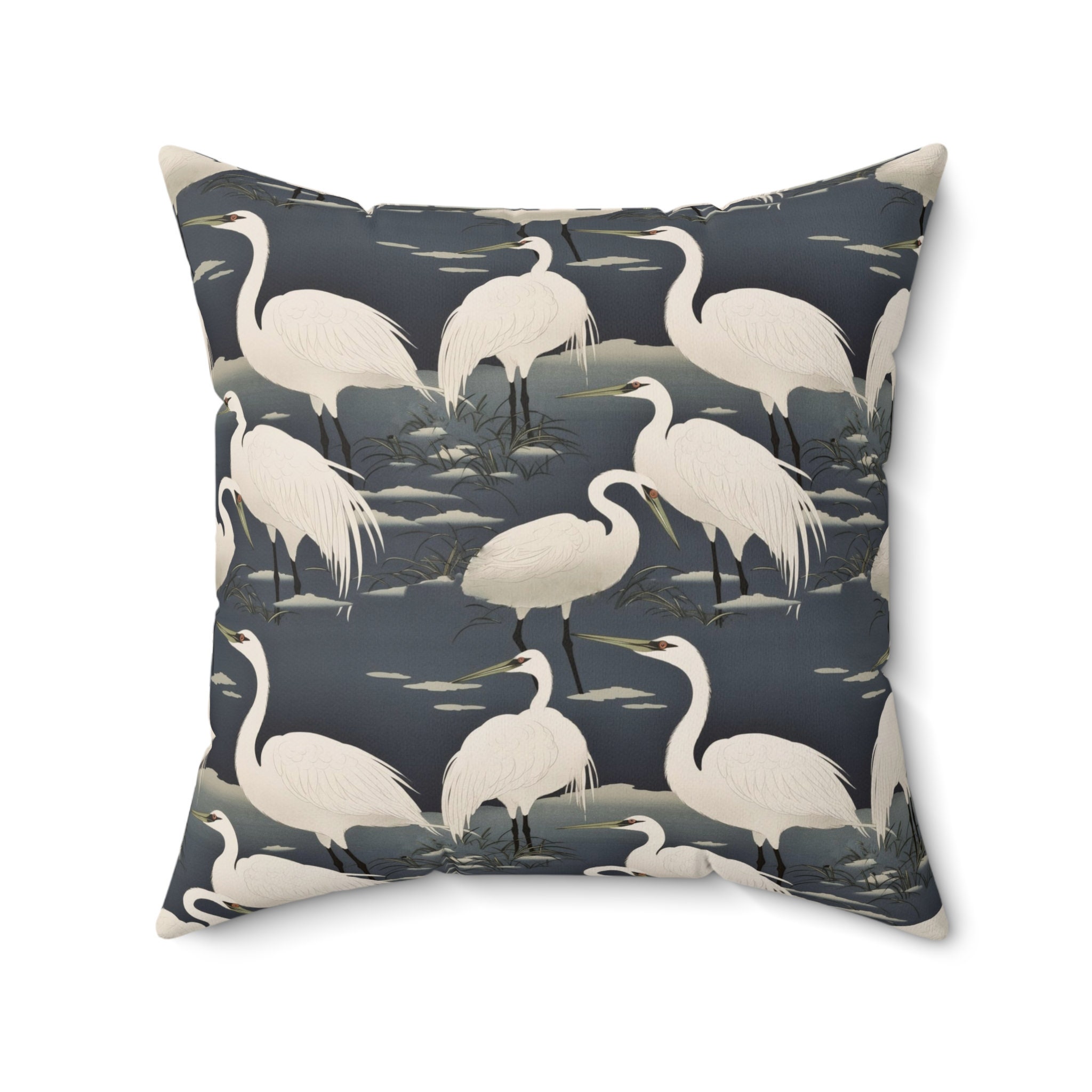 Japanese Birds SEAMLESS Patterns Printable Egret DIGITAL Papers Ohara ...