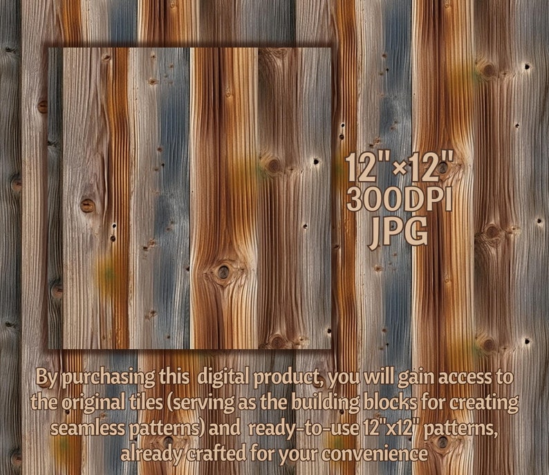 Old Barn Wood Textures DIGITAL Papers Printable Rustic - Etsy