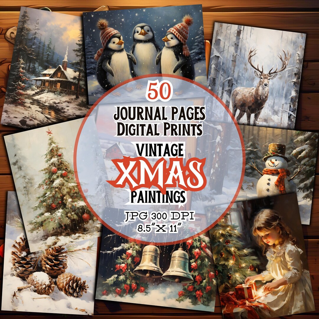 XMAS Print Set Printable Christmas Bundle DIGITAL - Etsy