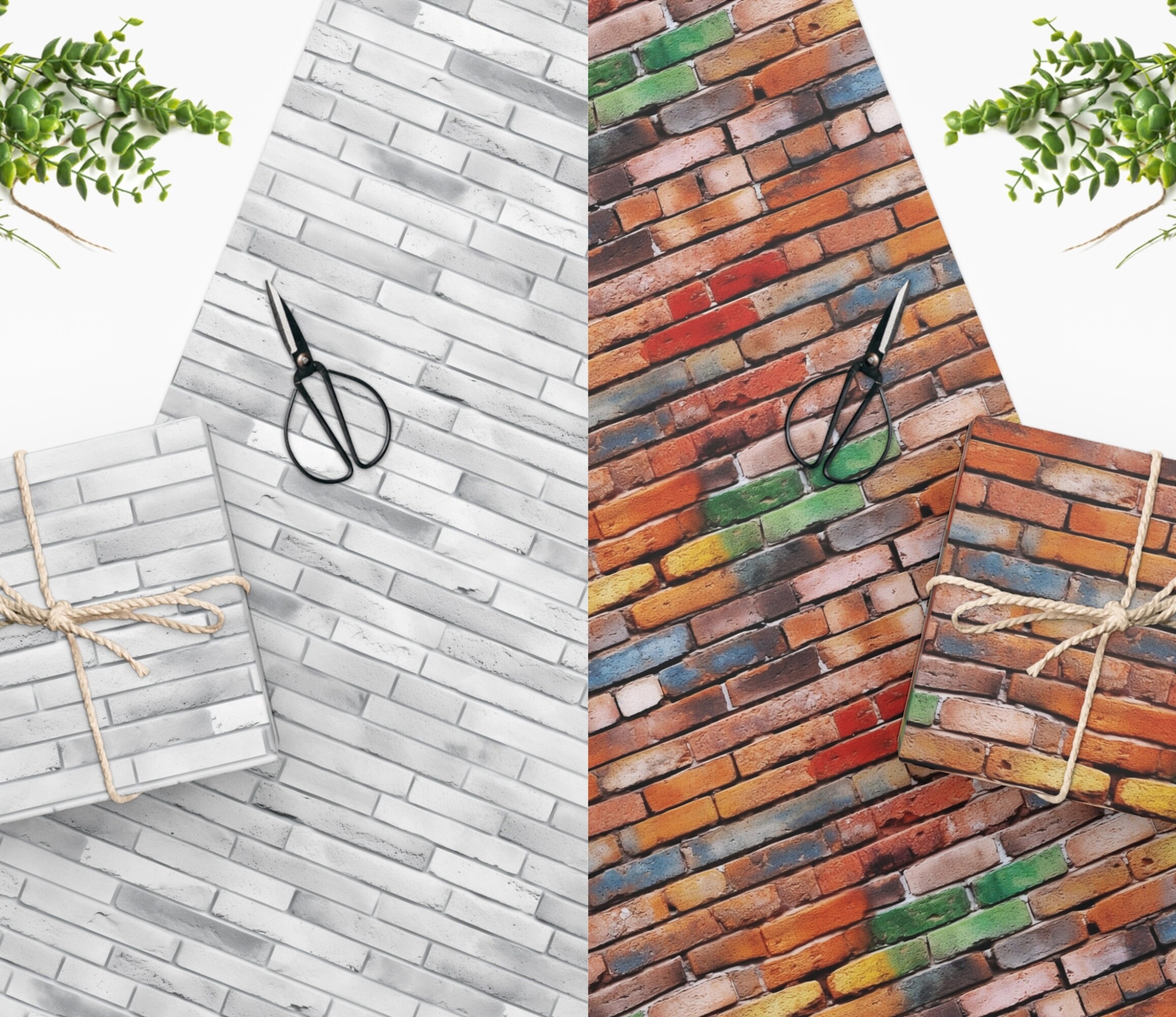 DIGITAL Realistic Brick and Stone Wall Textures Pack | Mixed Classic ...