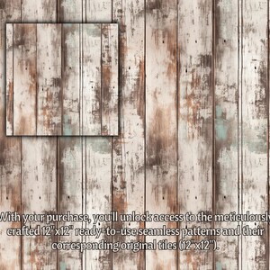 Rustic Barn Wood Texture Digital Paper | Shabby Chic Seamless Patterns ...