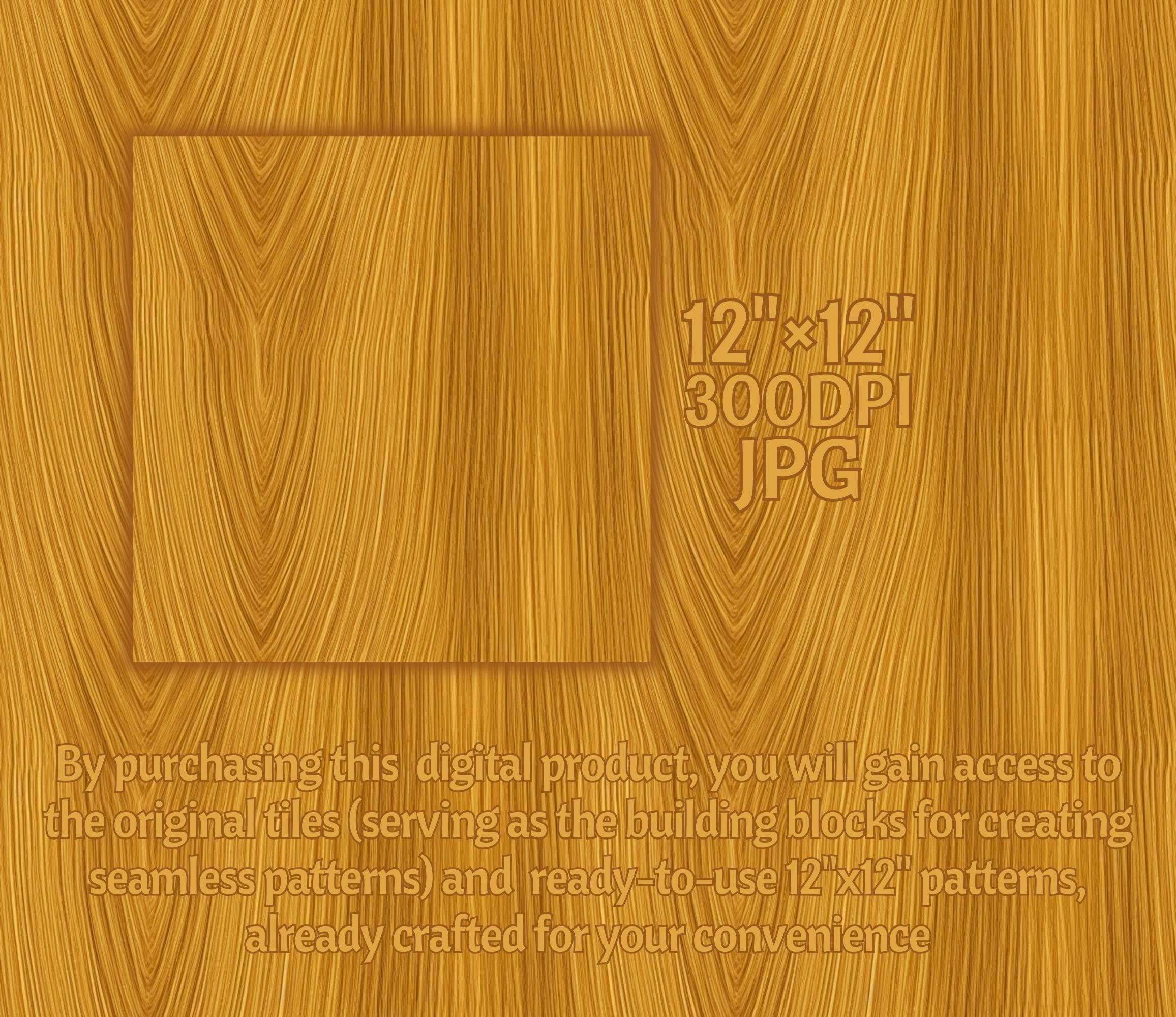 Natural Wood Grain Texture Pack | Light & Warm Wood SEAMLESS Patterns ...