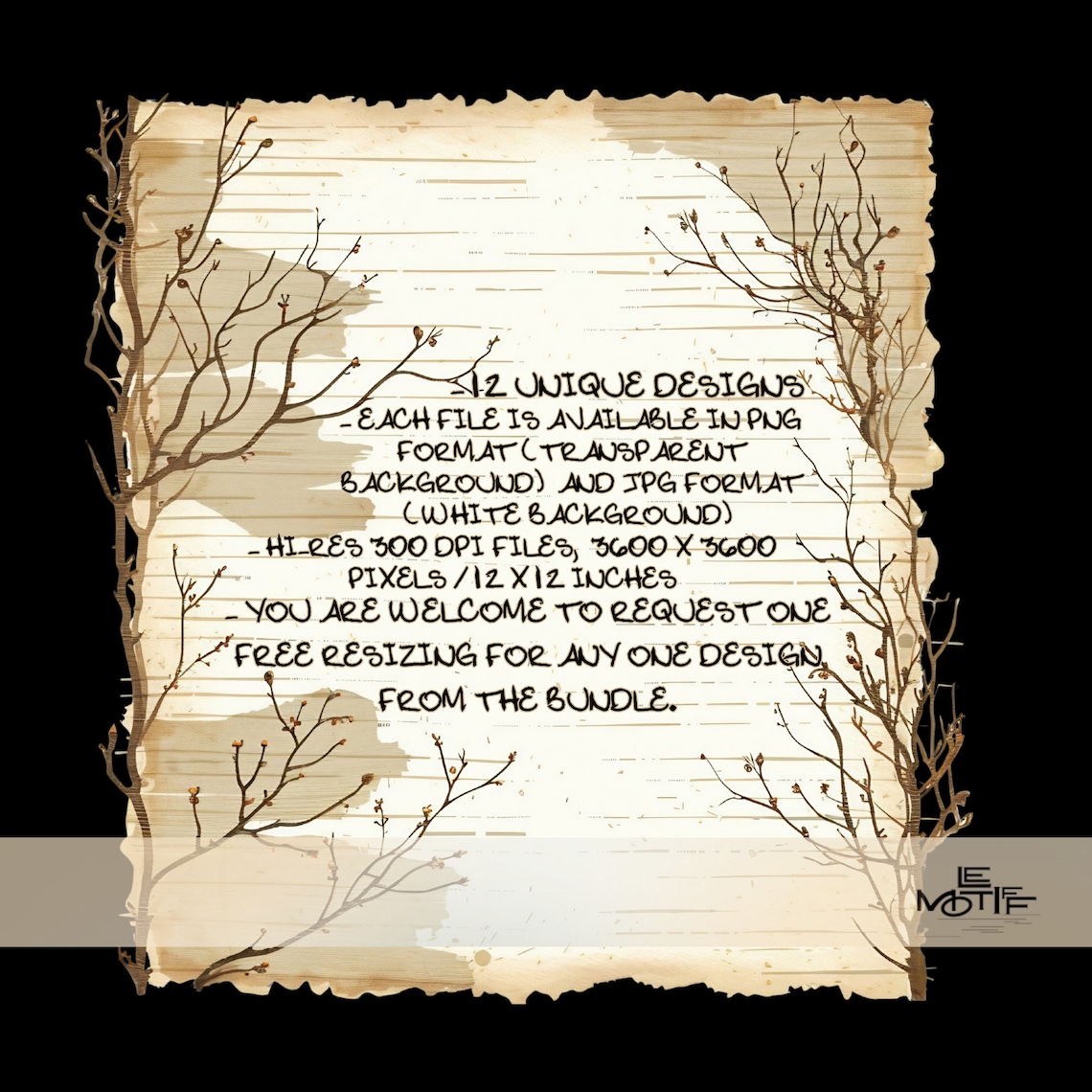 CLIPART Aged Paper Notes, DIGITAL Shabby Lined Notes Pages, Branches ...