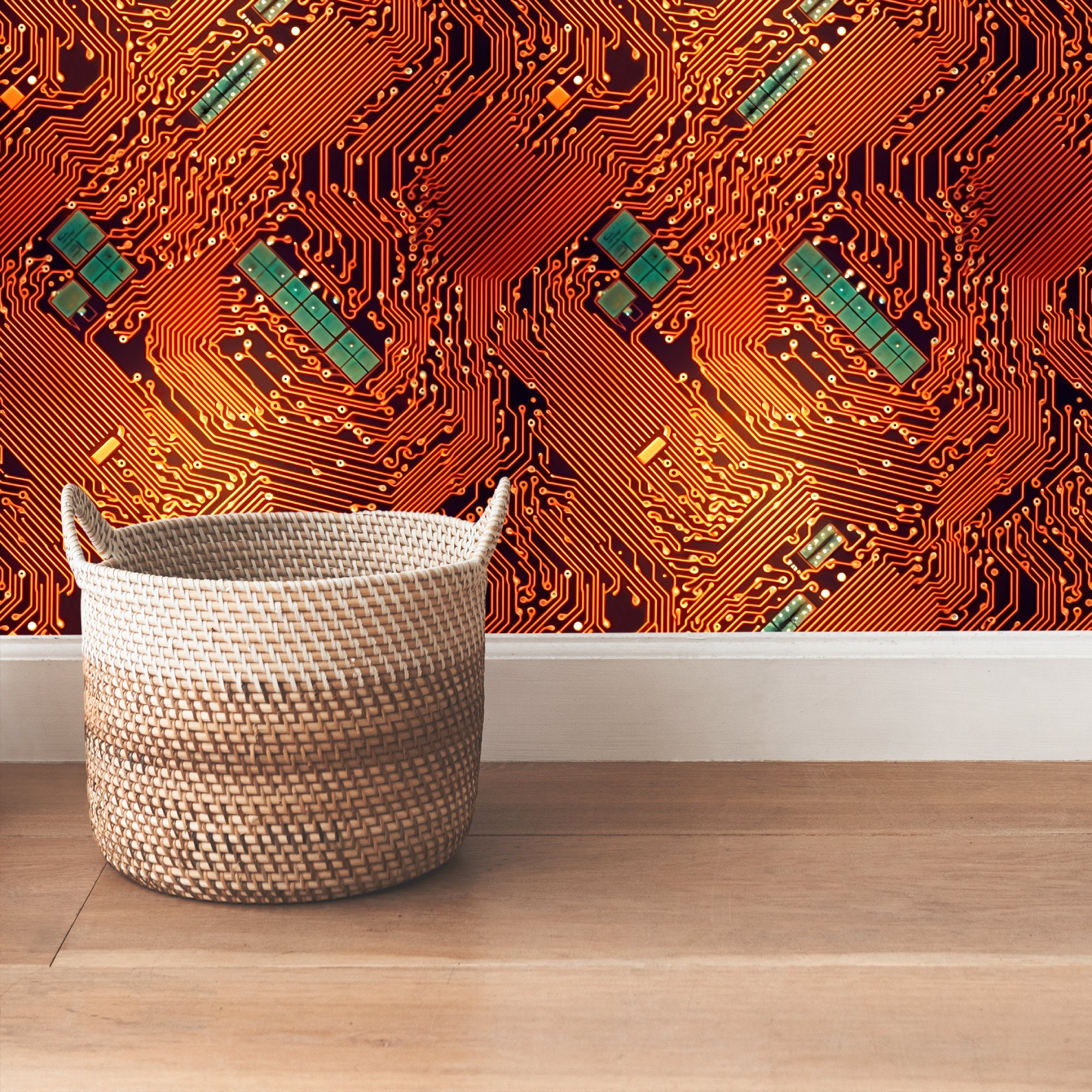 Electronic Boards Digital Papers JPEG Printable Tech Circuitry Seamless ...