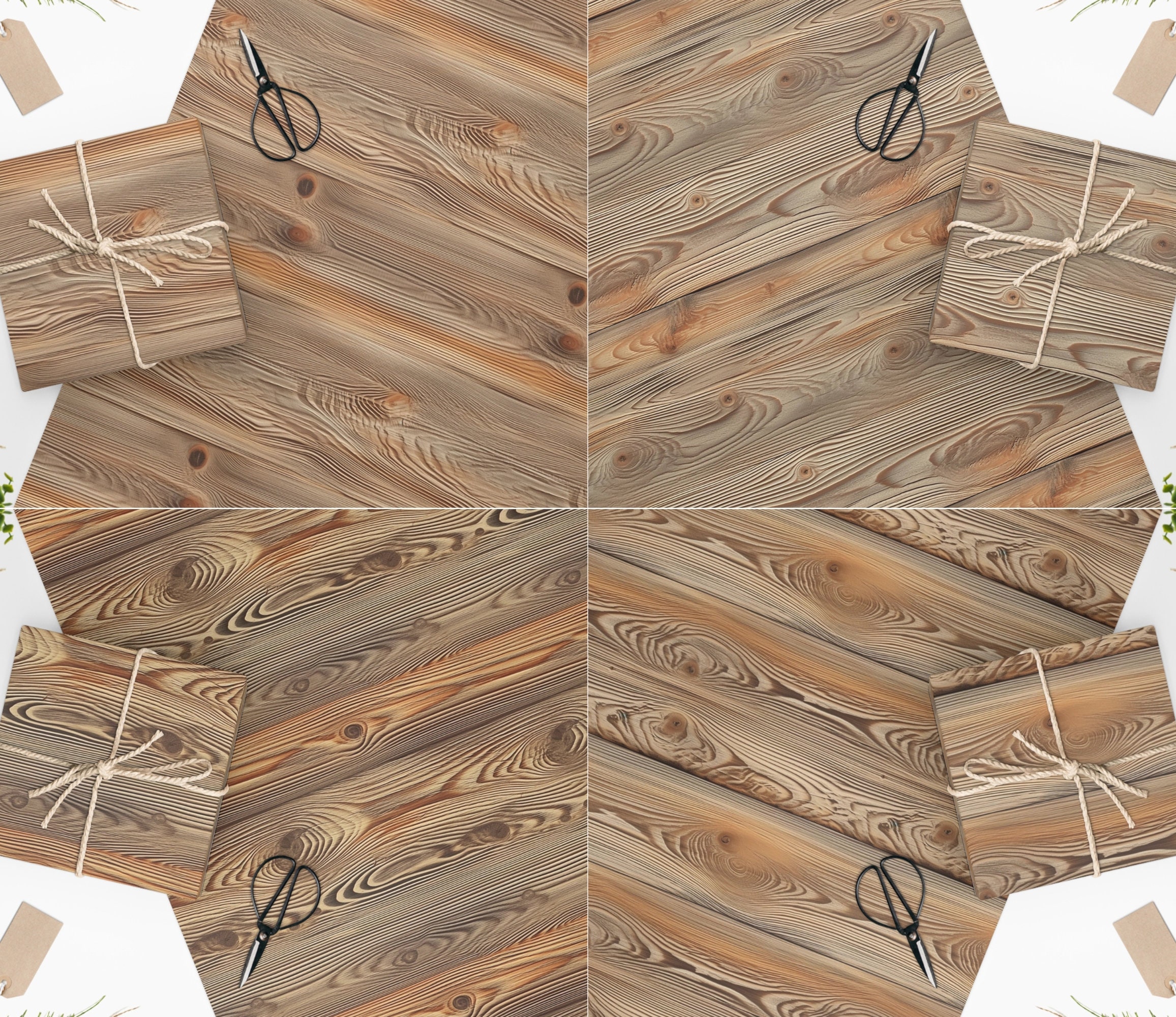 Wooden Planks DIGITAL Papers Printable Wood Grain Fir Textures SEAMLESS ...