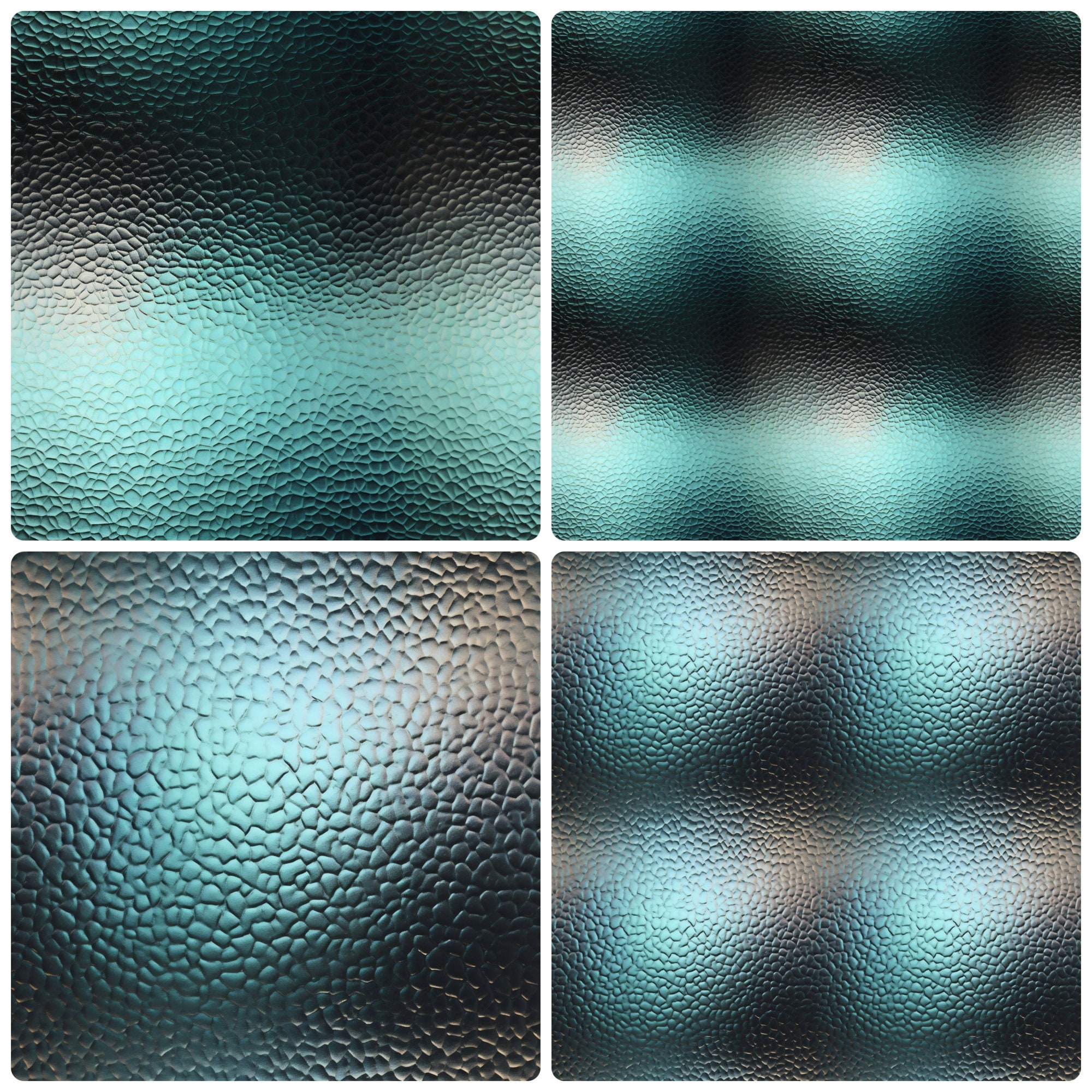 Turquoise Frosted Glass Texture Digital Papers (seamless PNG, JPG) - Etsy