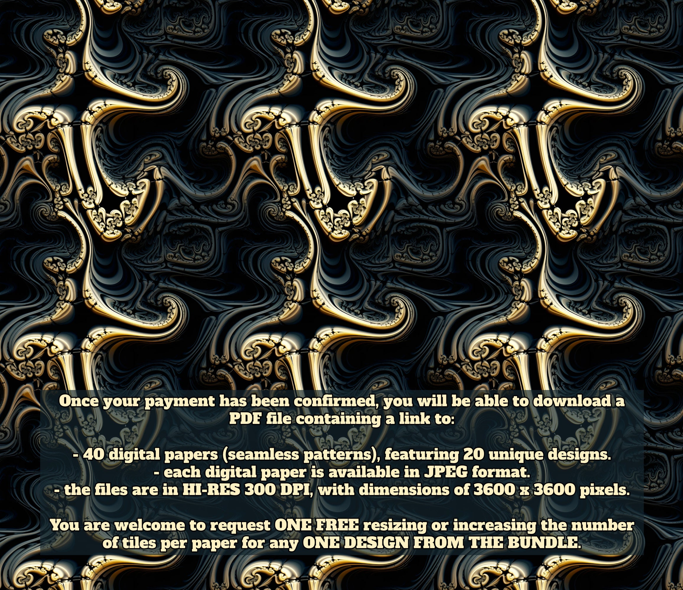 Embossed Fractals Digital Papers JPG Printable 3D Seamless Fractal ...