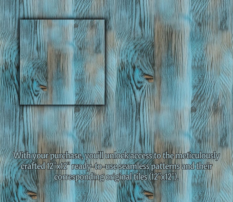 10 Blue Wood Textures Digital Paper JPEG Printable Wood Grain Seamless ...