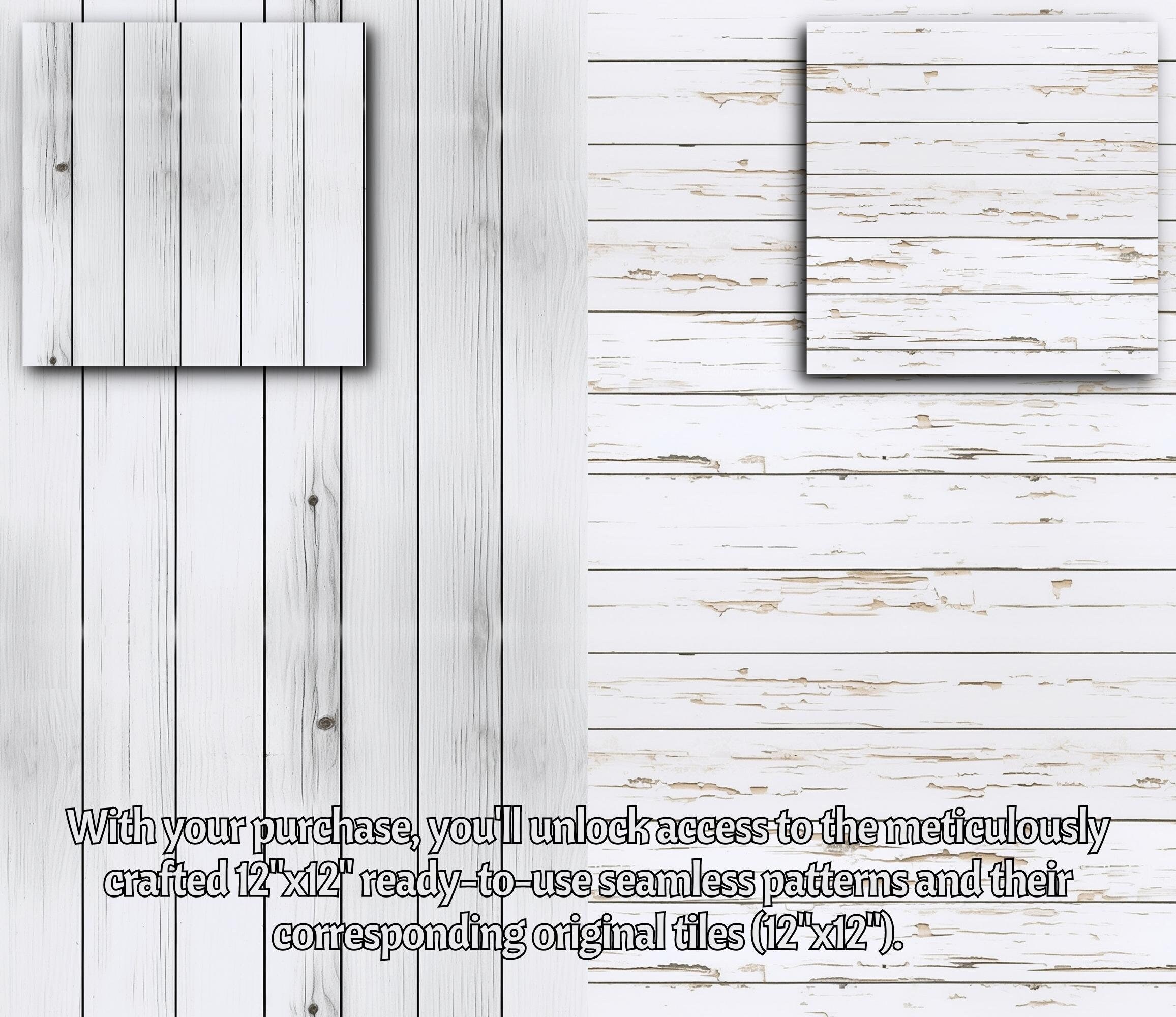 Distressed Wood Planks Digital Paper, Farmhouse Rustic Patterns ...