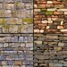 Old Stone & Brick Walls DIGITAL Papers Printable Stones Bricks Textures ...